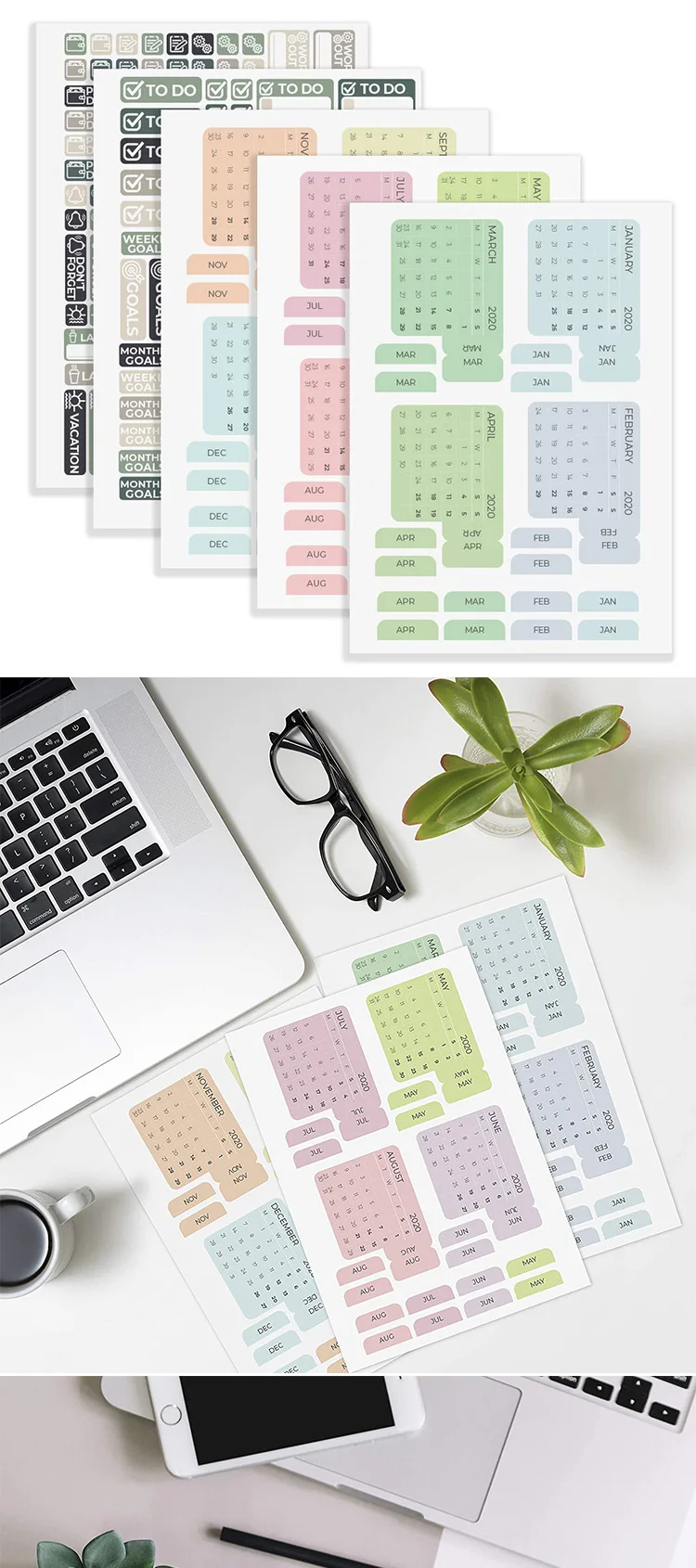Custom Planner Calendar Stickers Reminder for Journal Notebooks Monthly ...