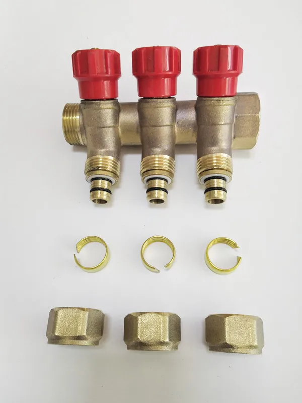 All Customized Pipe Fitting 2-6 Ways 3/4 Manifold Brass Ball Valve For ...