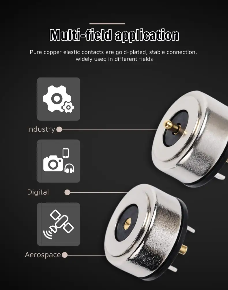 2 Pin Dc Connector Plug 12v Magnetic Wire To Board Connectors - Buy 2 ...