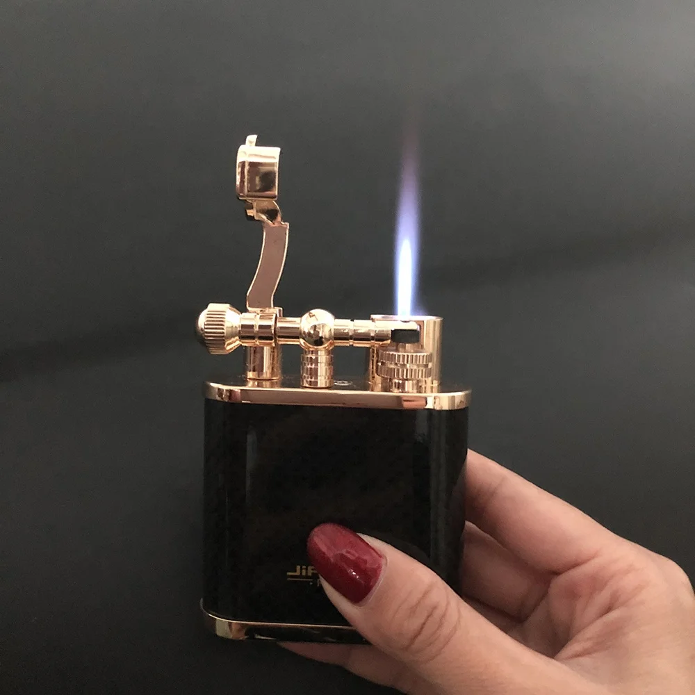 JIFENG YB-028 Luxury Custom Metal Flint Gas Lighter for Cigar