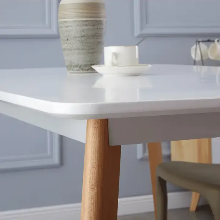 Modern Wholesale Dining Room Furniture Mdf Marble Solid Wood Dining ...