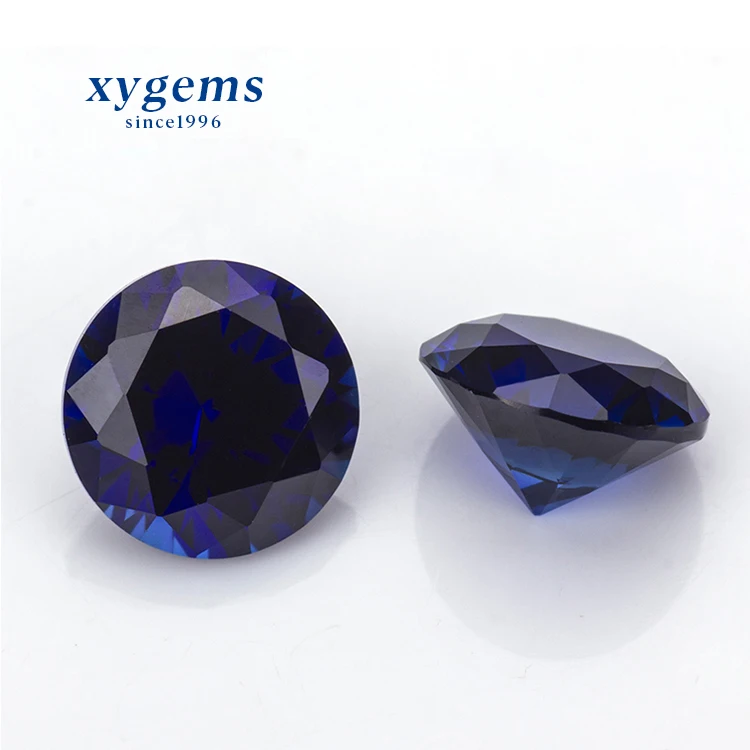 Sapphire Blue Artificial Corundum - 7.0mm Round Cut
