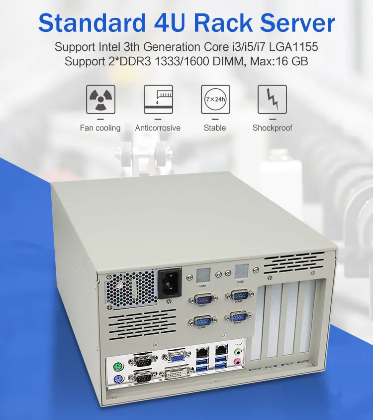 Wholesale Industrial Pc Core I3 3210 Dual Lan Rack Mount Chassis 4u ...