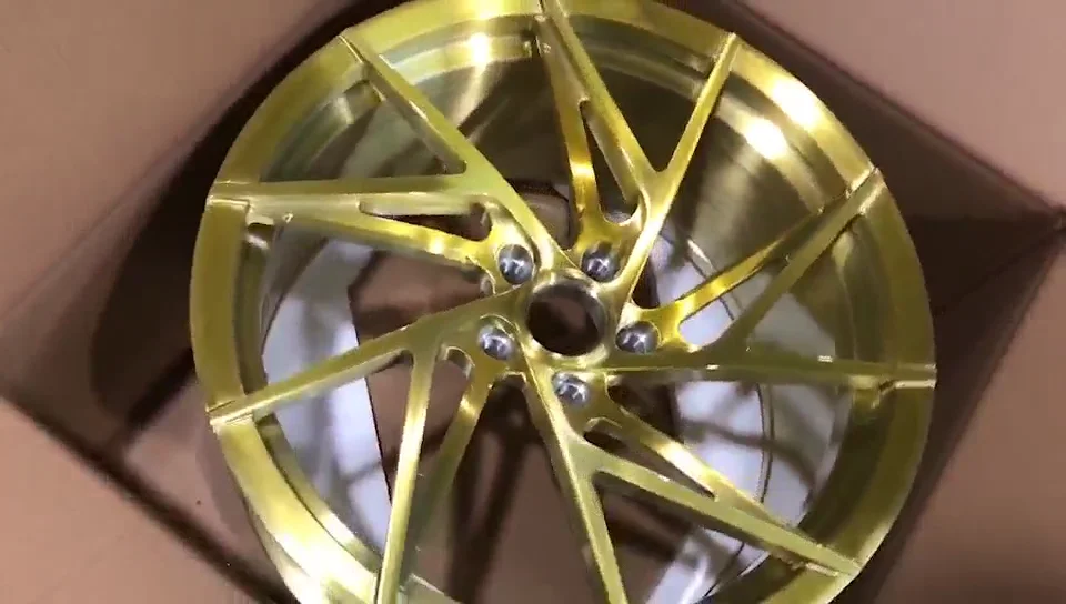 Customized Forged Wheels With Plating Gold Suitable For Land Rover ...