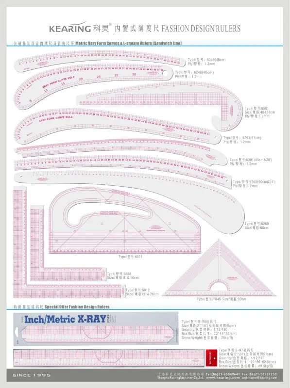 Acrylic Sewing Triangle Grading Ruler - Customizable Tool