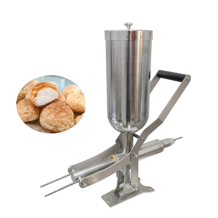 Manual Croissant Cake Cream Puff Filling Filler Machine