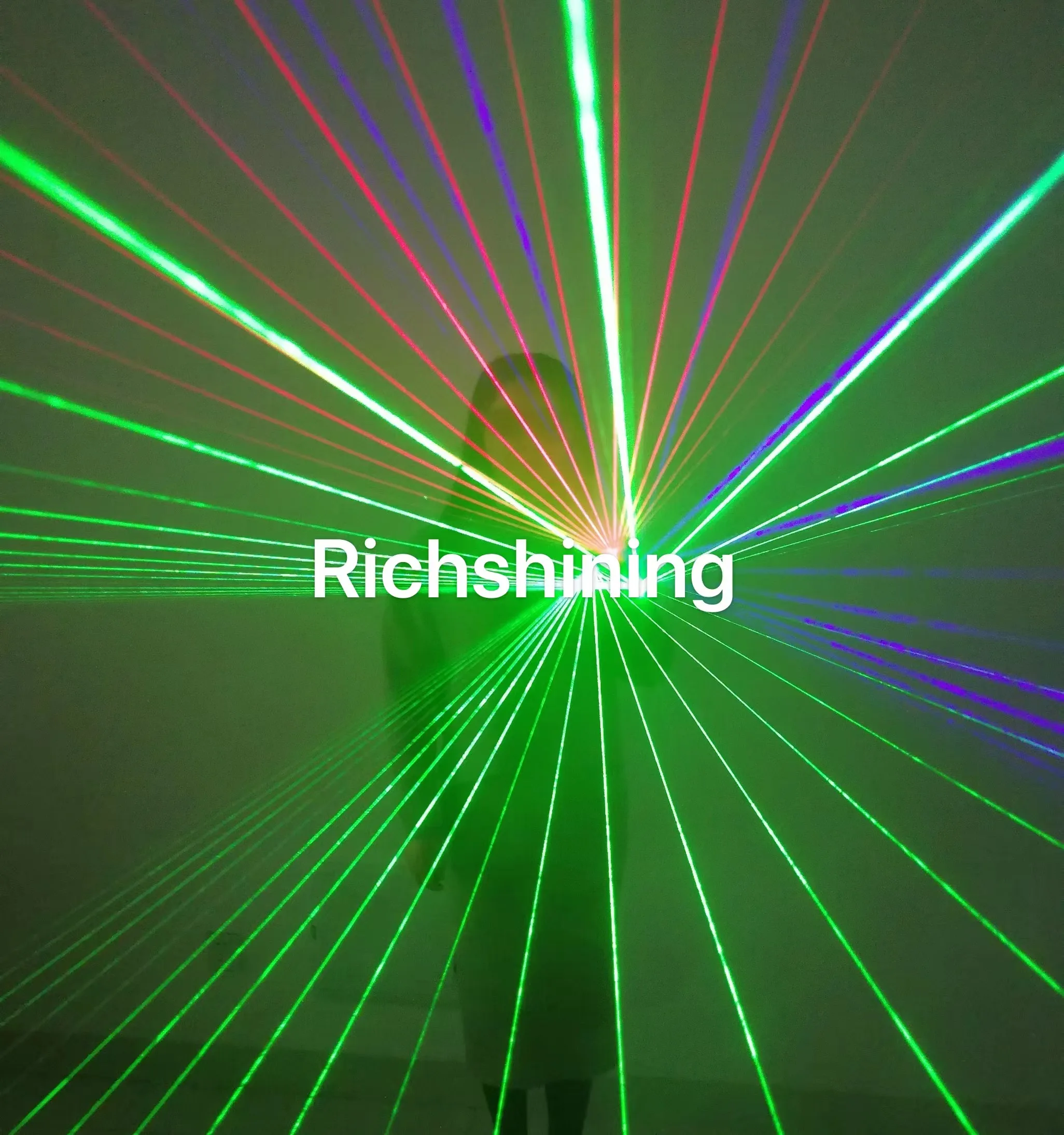 4-finger Colorful Light Single Multi Beam Laser Gloves
