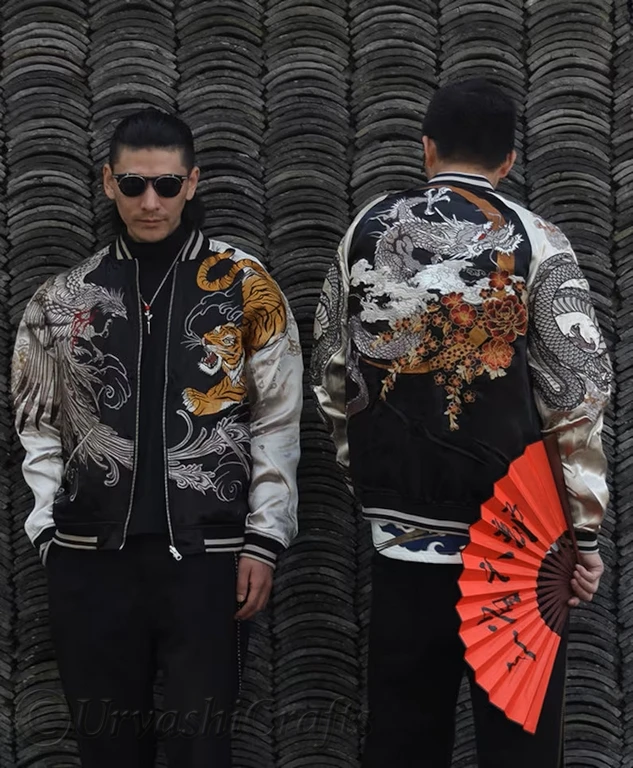 Japanese Yokosuka Vintage Double-faced Embroidered Jacket Streetwear ...