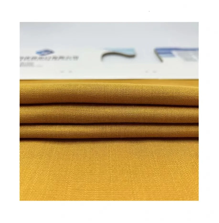 Natural High Quality Of Rayon Stretch Woven Slub Fabric In Reactive ...