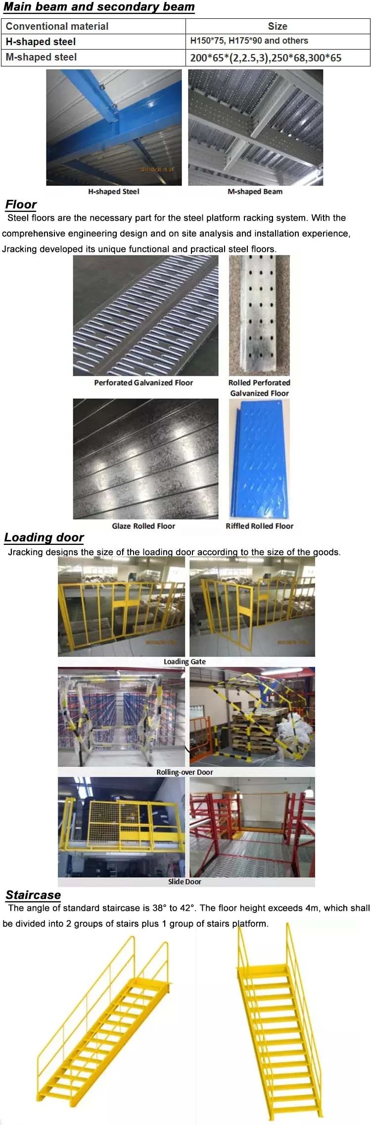 Bolted Steel Platform For Warehouse Storage With Lighting System - Buy ...