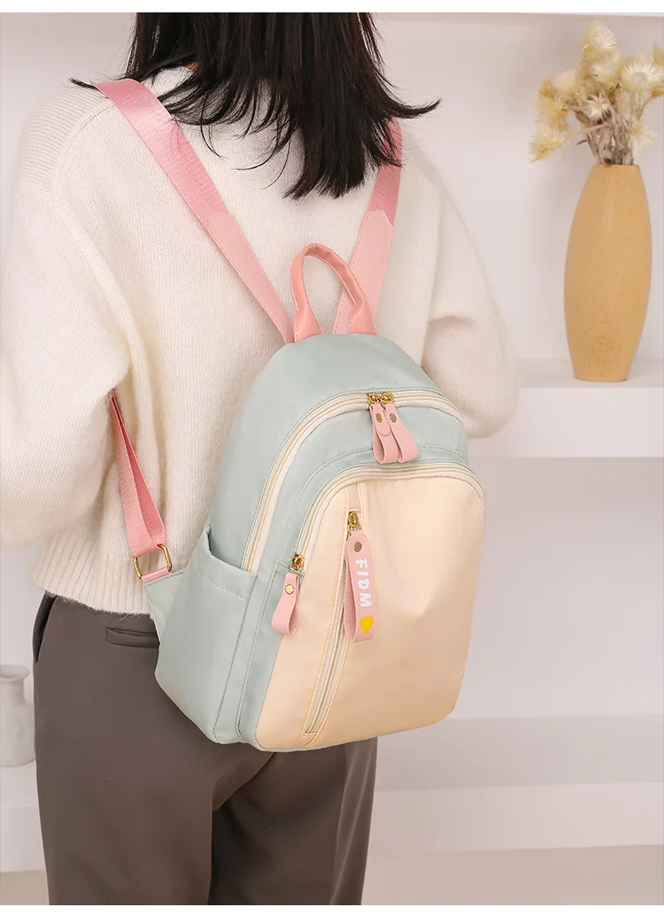 Women's Lightweight Oxford Cloth Backpack Double Shoulder Travel/School ...