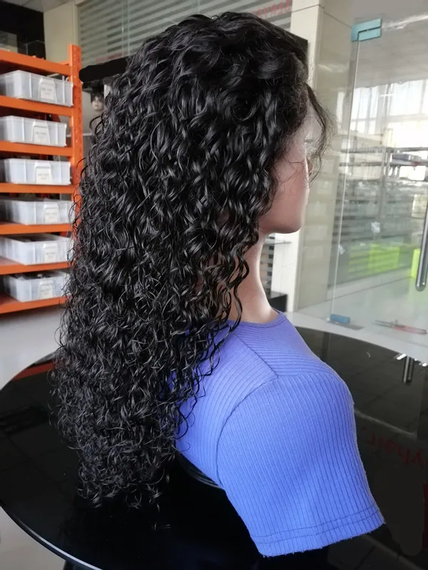 Geruisi 30 Inch Clueless Wigs - Natural Water Wave HD Lace
