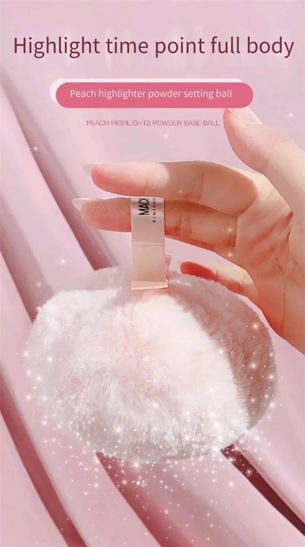 Mack Andy Pink Peach Highlight Ball - Loose Powder Glitter