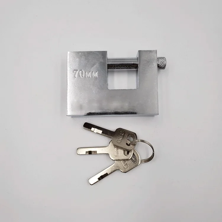 70mm Iron Lock Body Electronic Chrome Plated Vane Key Rectangular ...