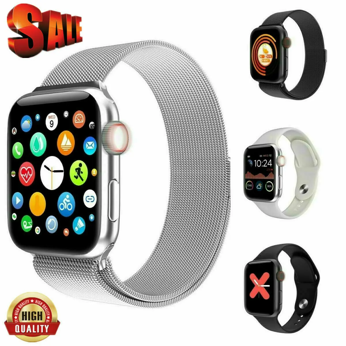 Ce Rohs Smart Watch Replacement Bands Bt Call Message Reminder Smart ...
