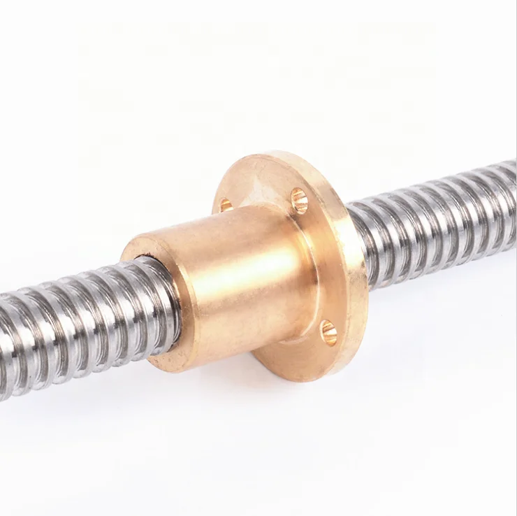16mm Stainless Steel Lead Screw: Trapezoidal Thread for CNC and 3D Printers