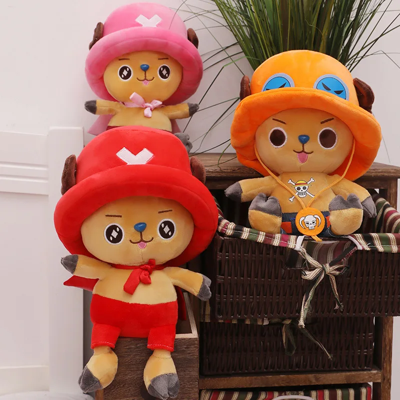 One Piece Anime Kawaii Monkey D. Luffy Tony Chopper Stuffed Plush Doll ...