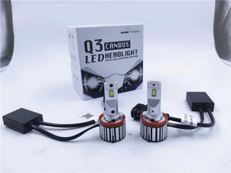 Q3 Canbus Car Led Headlights H3 H1 H11 9005 9006 Hir2 5202 H13 9004 9007 H4 60w Csp Car ...