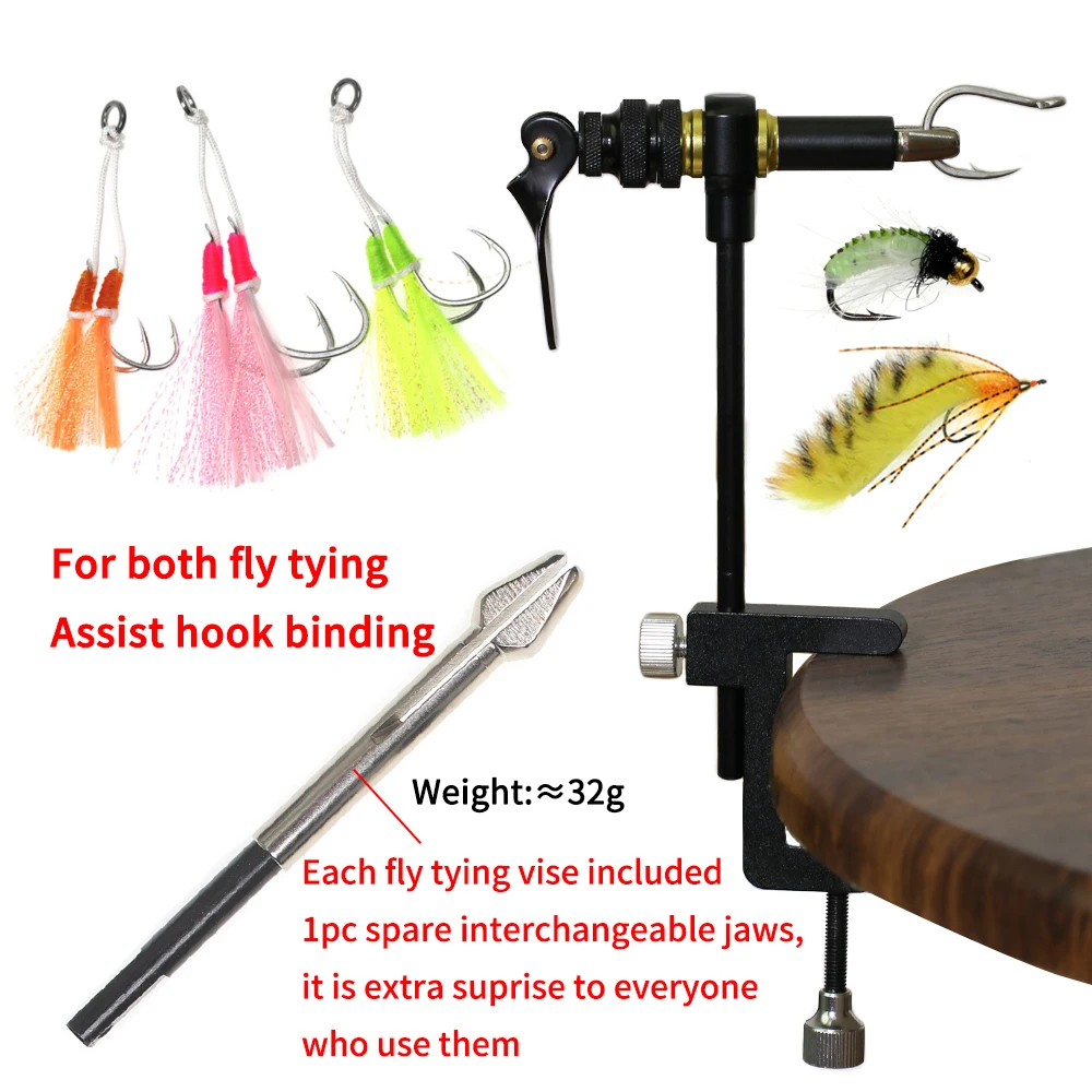360 Degree Rotation Assist Hook Binding Vise/ Fly Tying C-clamp Vise ...