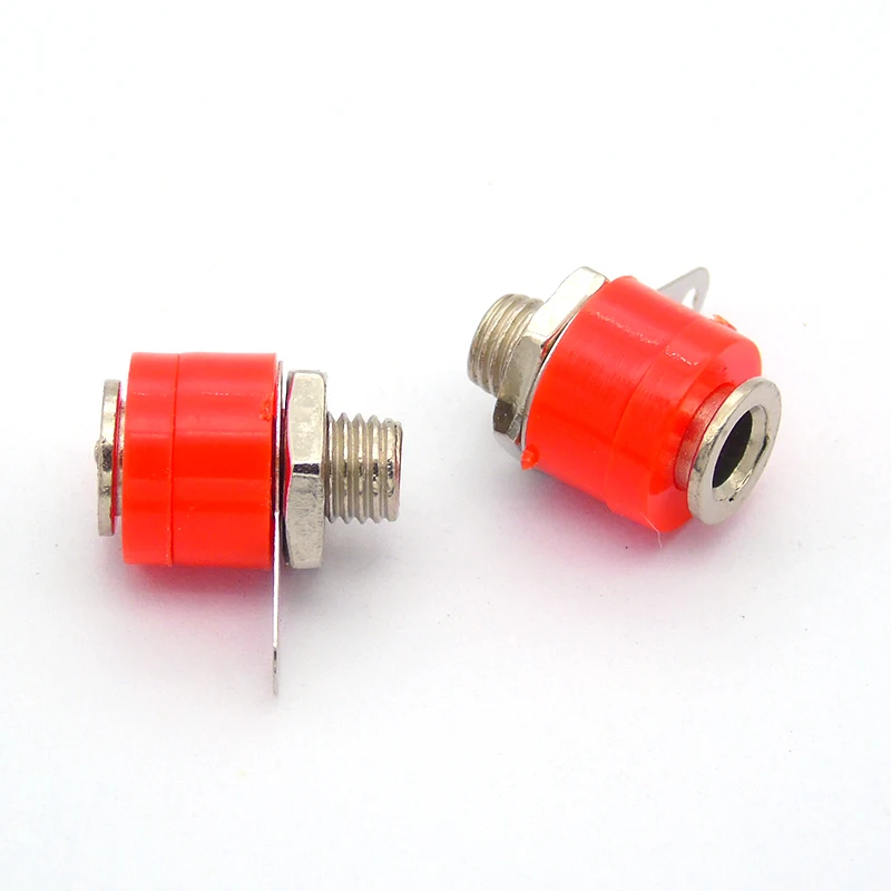 4mm Banana Socket Connector Jack Panel Terminal Red Audio