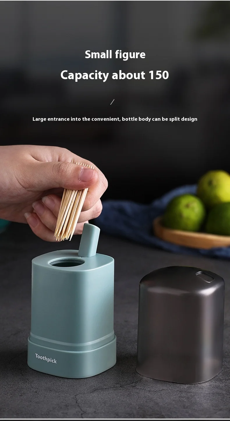 Creative Home Luxury Hotel Toothpick Box High-End Bamboo Tube Press ...