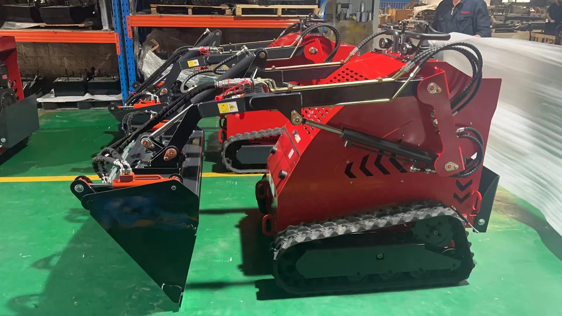 The Latest Mini Skid Steer Loader Automatic Balancing Mini Skid Steer ...