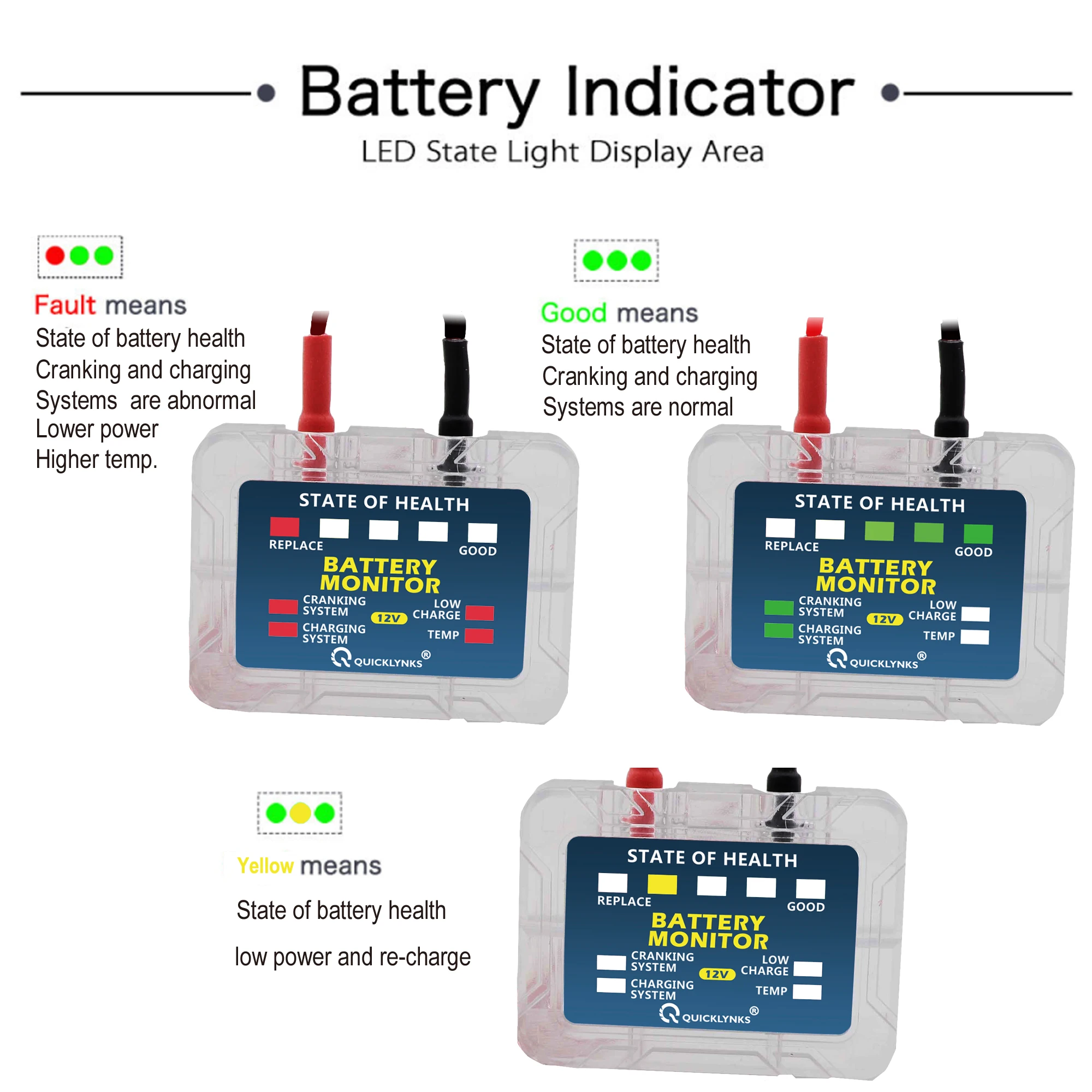 12v Digital Battery Monitor Portable Tester Battery Bm5 Analyzer Load ...