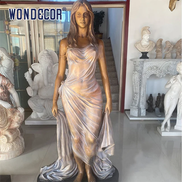 Wonders Hot Selling Modern High-quality Brass Statue Life Size Female ...