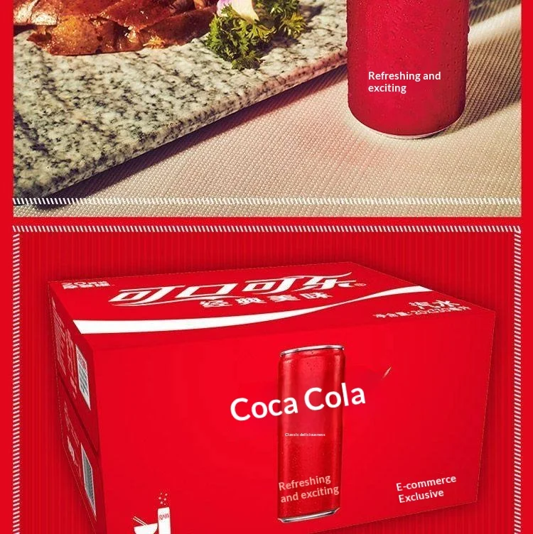 Cocaa-Cola Modern Can 330ml X 24 Cans Classic Original Flavor Soda ...
