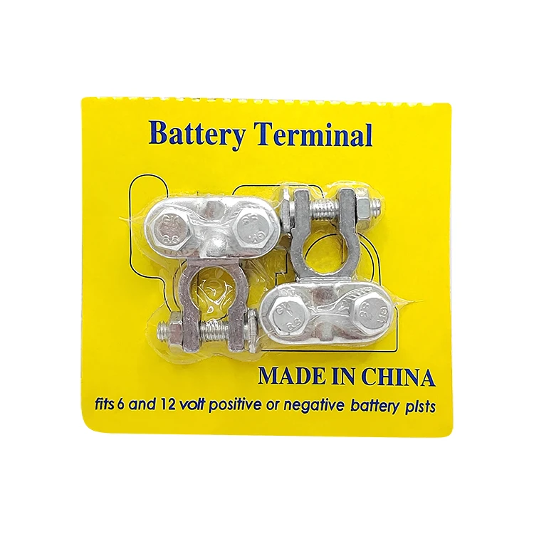 Car Battery Terminal Zinc Aluminium Alloy Terminals Clamp 2pcs/set Auto ...