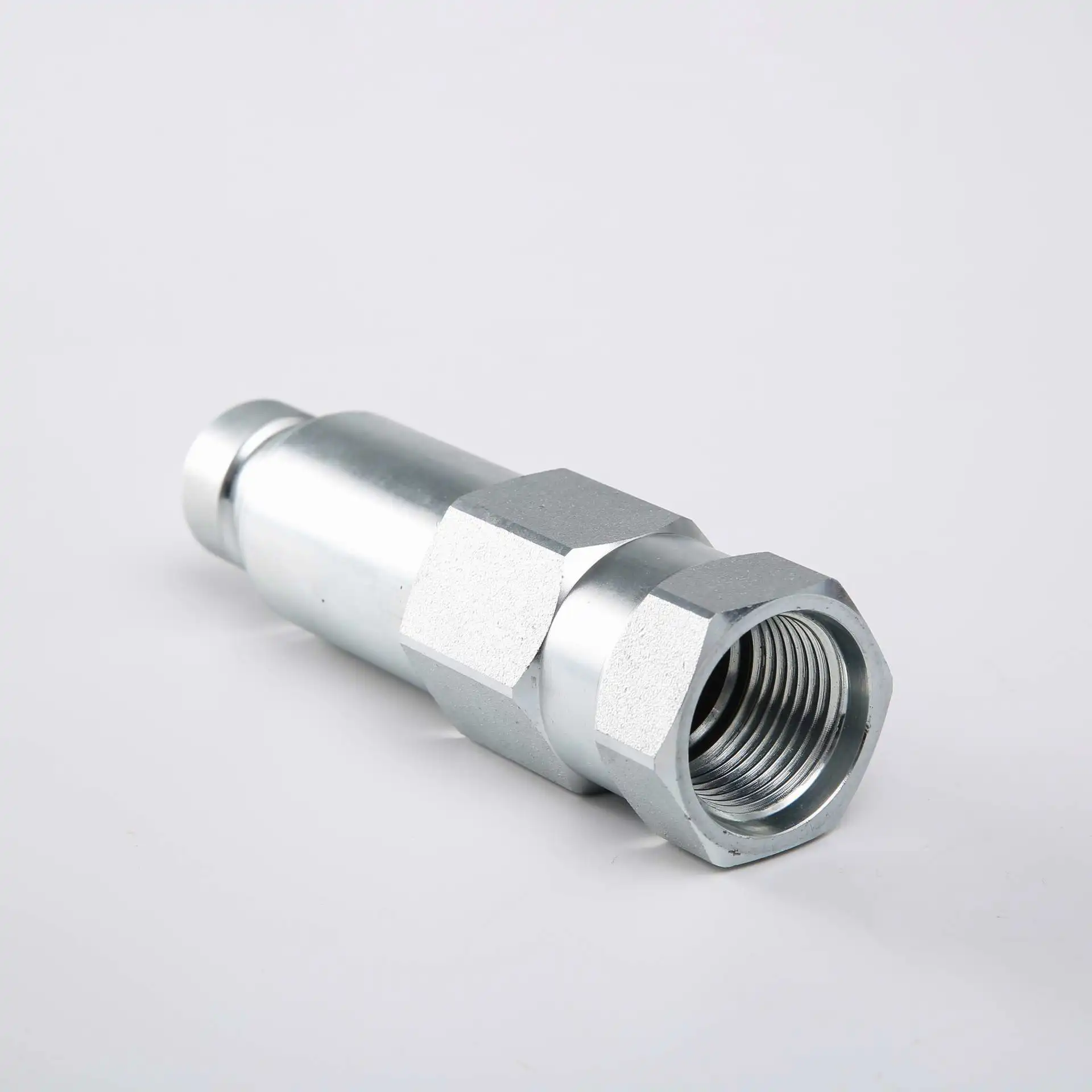 Iso 16028 Flat Face Hydraulic Quick Coupling For Skid Steer Loader Male Connect Under Pressure ...