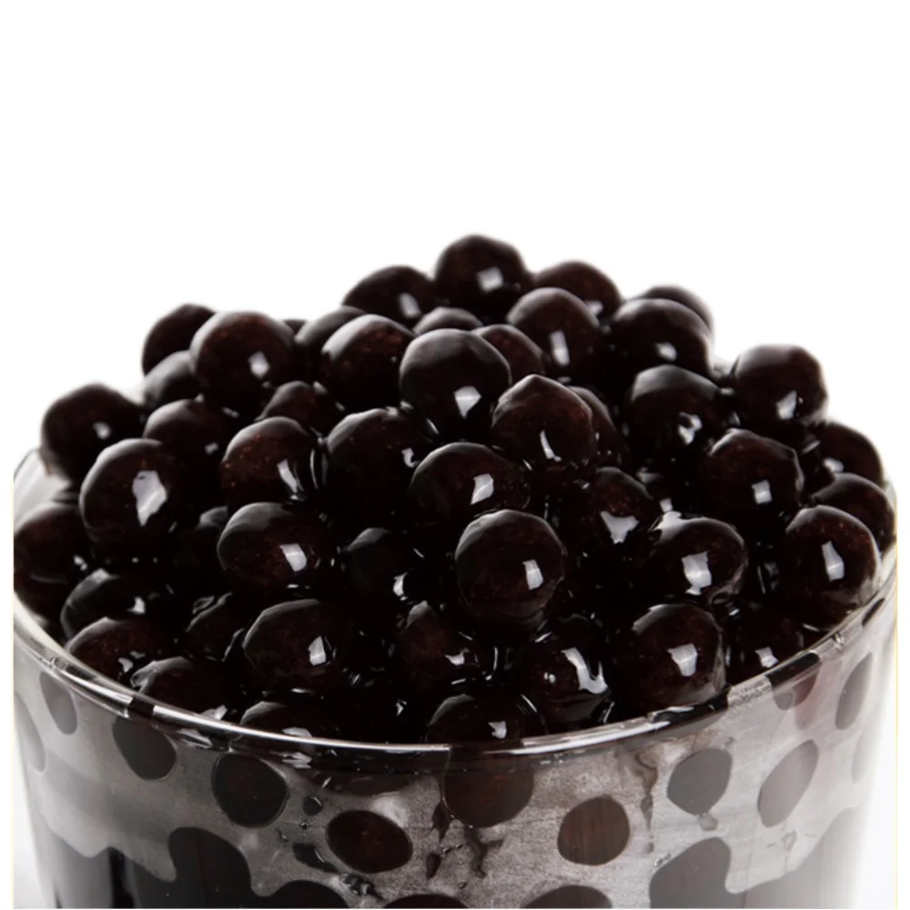 Wholesale 1kg Boba Tapioca Pearl Bubble Tea Pearls Milktea Supplies Black Sugar Boba Pearls for ...