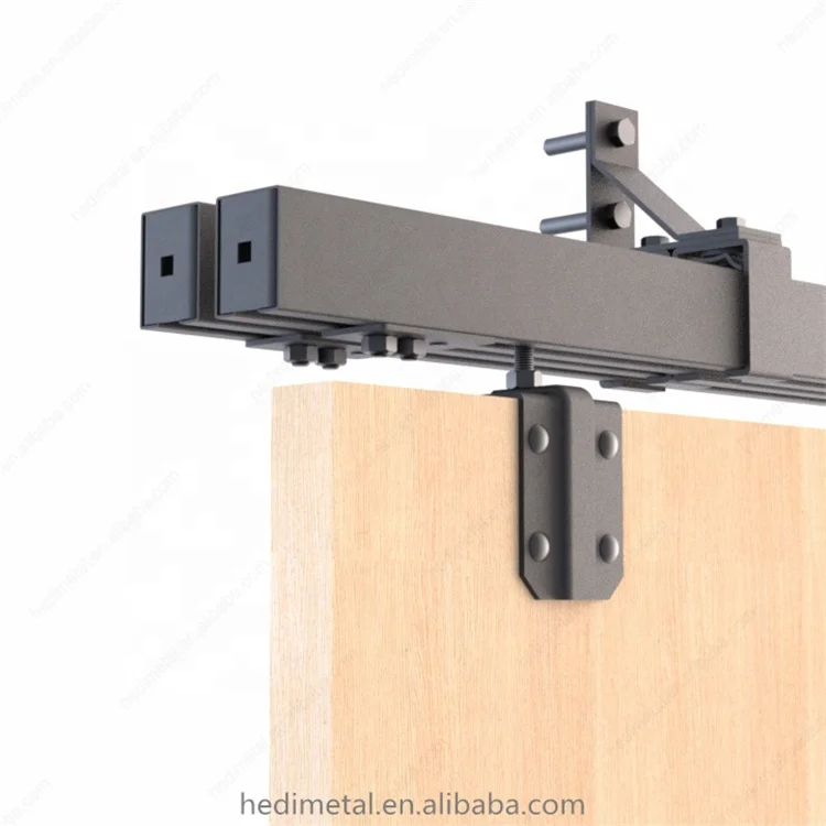 Hodor Bt01 5 Ft Sliding Box Rail Barn Door Hardware Bypass Track Kit ...