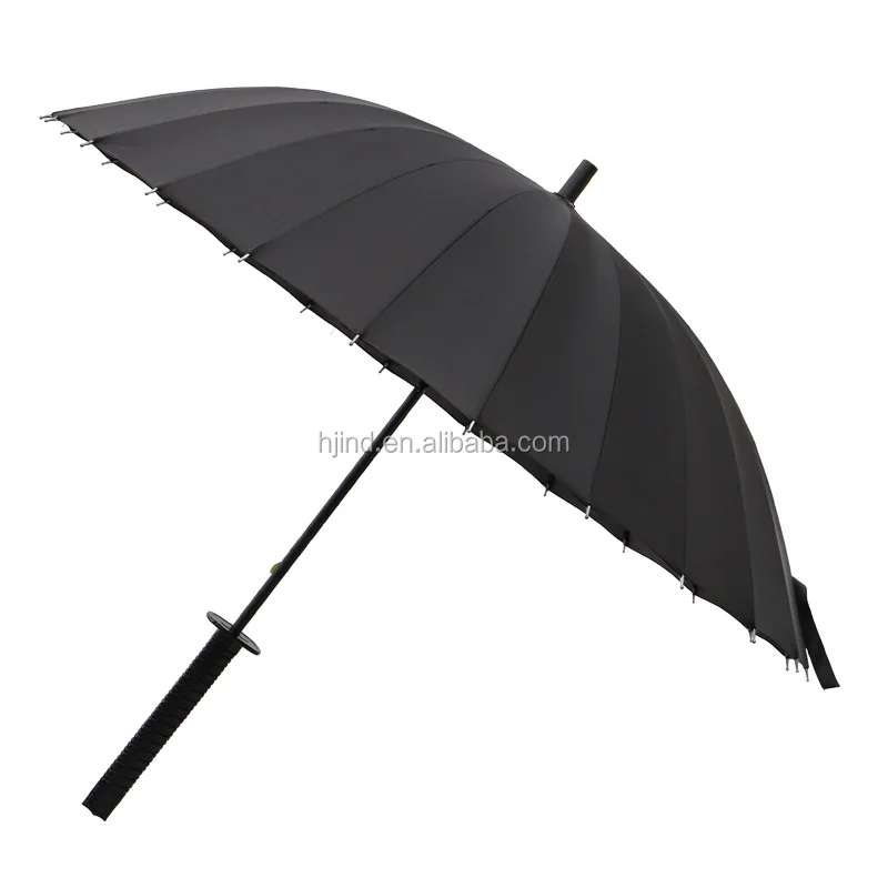Straight Custom Samurai Sword Shaped Japanese Rain Umbrella