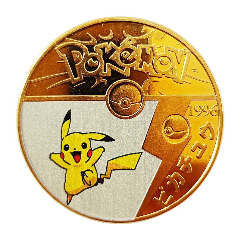 Pokemon Gold Silver Coins - Pikachu & Charizard Commemoratives
