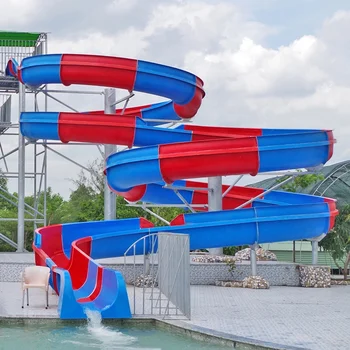 Toboggan Water Park Slide And Fiberglass Curved Water Slide For Sale ...