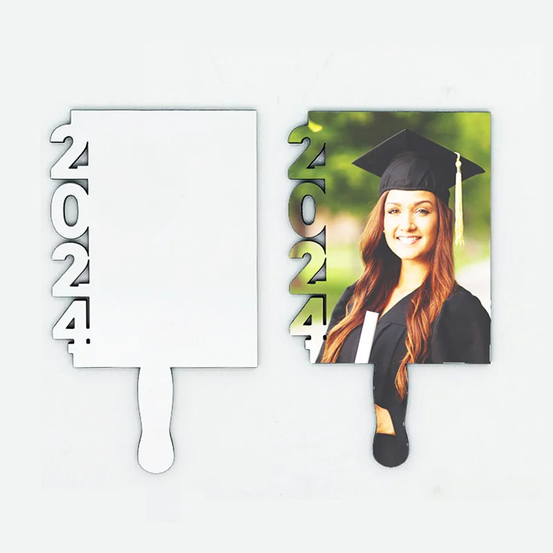 Sublimation Blank Graduation 2024 Fan Grad Fan Photo Frames For ...