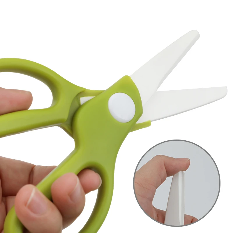 Ceramic Scissors For Kids Food Kitchen Cooking Shears Safety ...