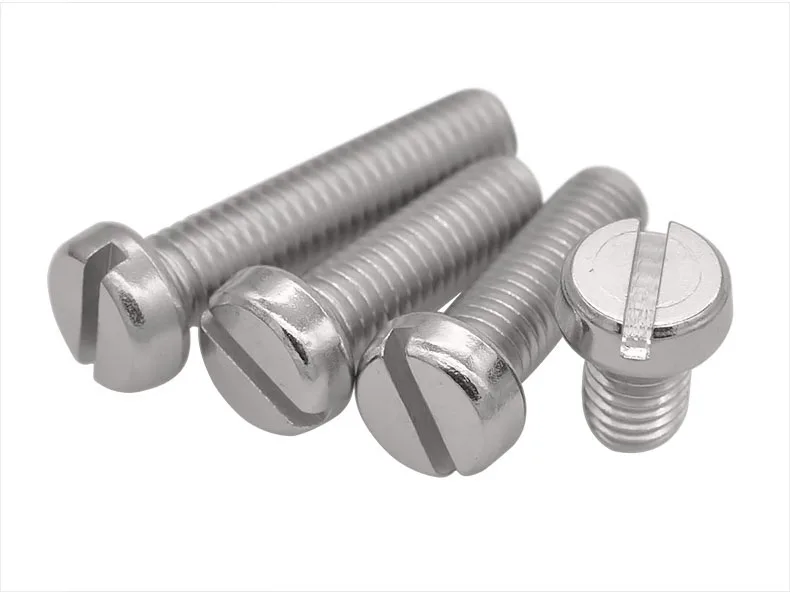 304 316 Stainless Steel Iso 1207 Din 84 Slotted Cheese Head Screws ...