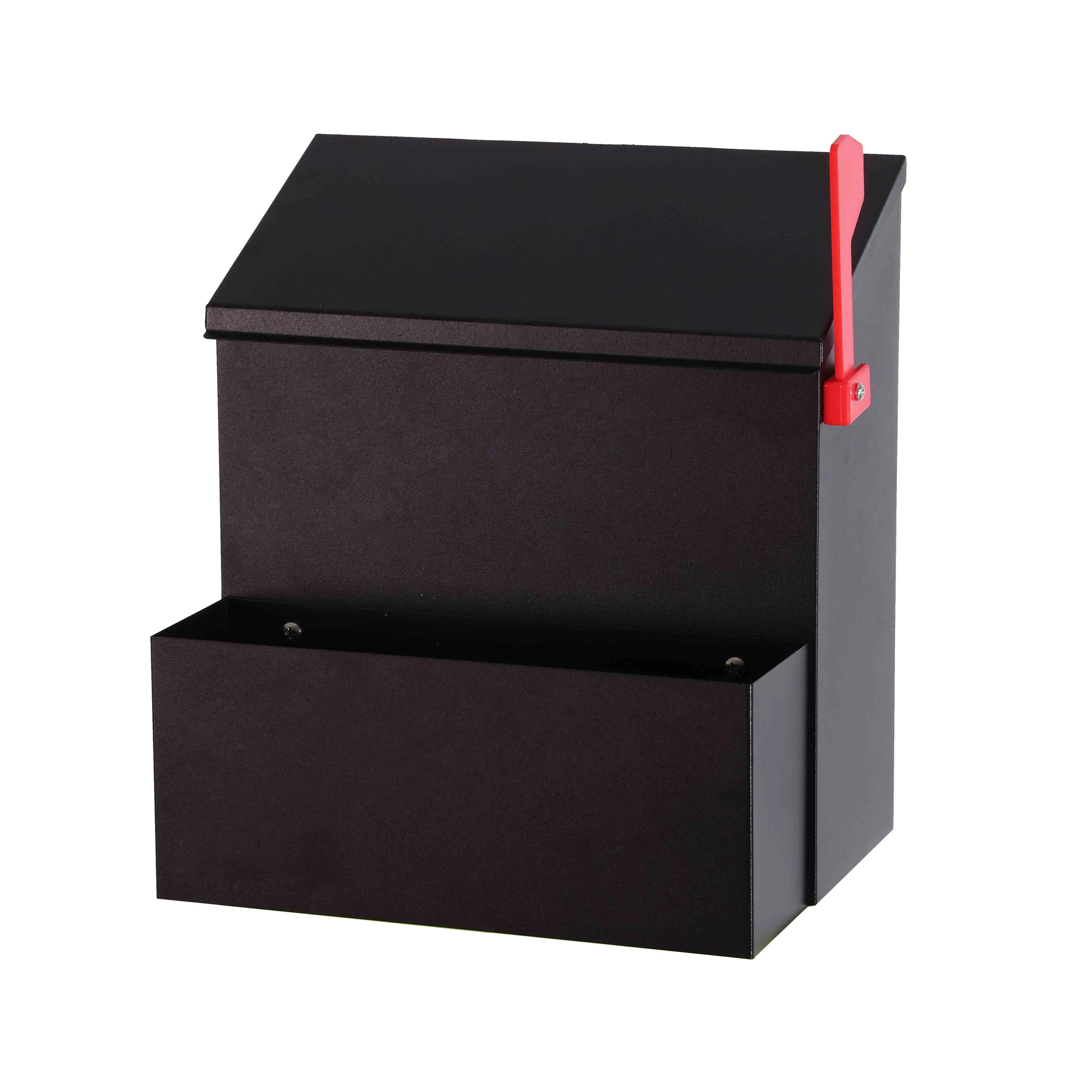 Modern Metal Letter Box Wall-Mounted Mailbox with Lock for Home ...