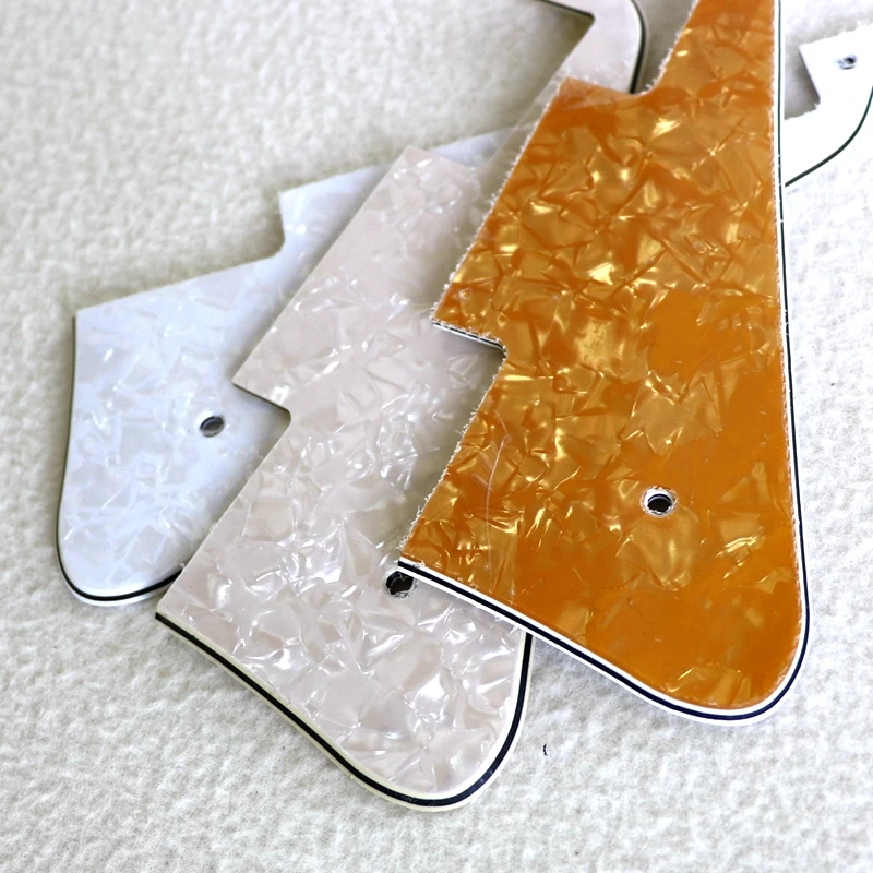 Custom Guitar Parts - Celluloid Gold Pearloid LP Pickguard