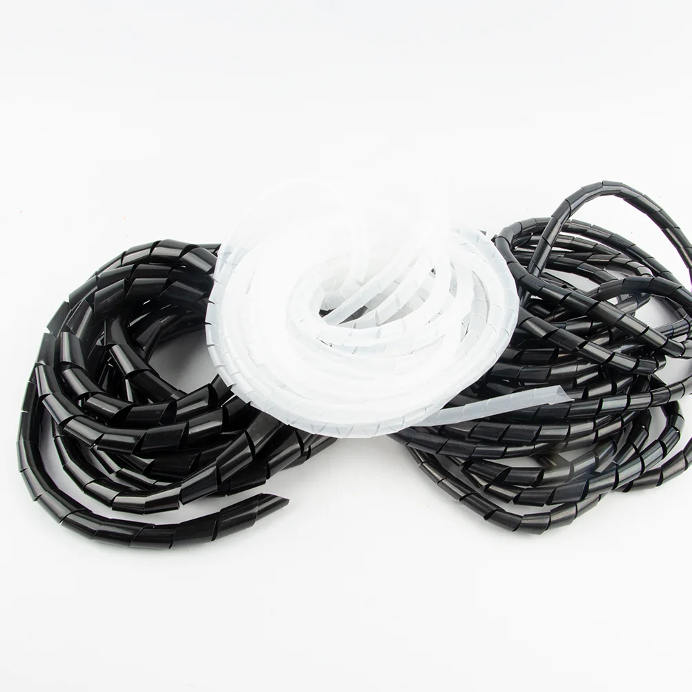 10m 6mm Cable Protector Spiral Wrap Sleeving Band Tube Line Wire ...
