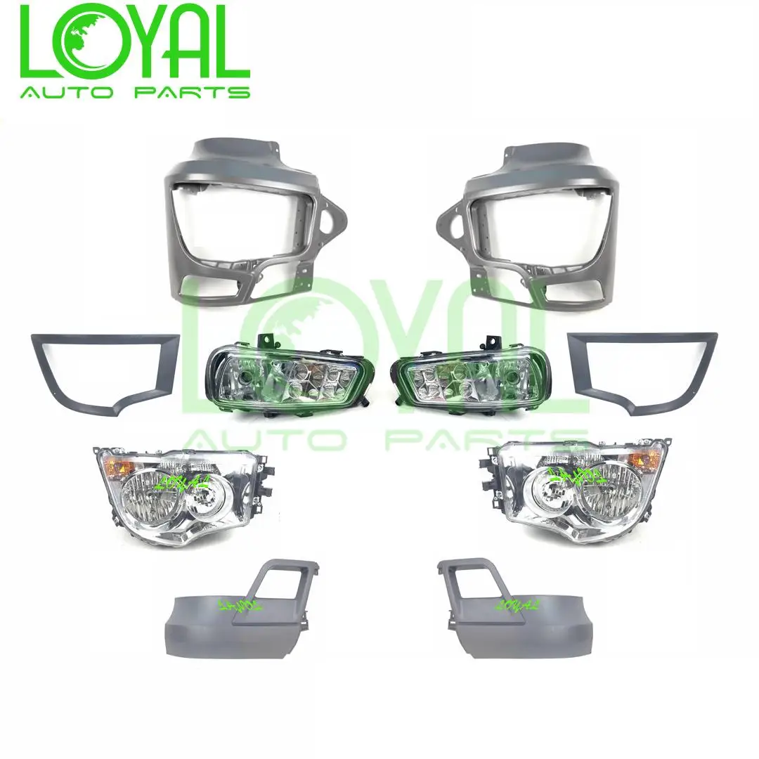 Mercedes Benz Actros Truck - Front Bumper Fog Lamp Spolier Head Lamps