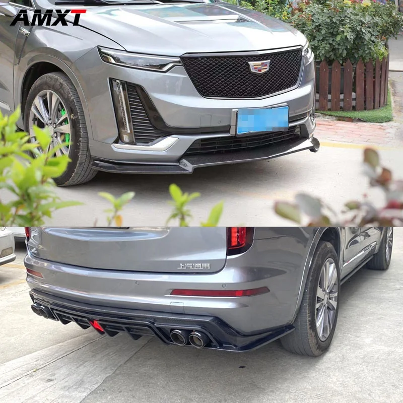 Auto Car Front Bumper Body Kits For Cadillac Xt6 2019-2021 Carbon Fiber ...