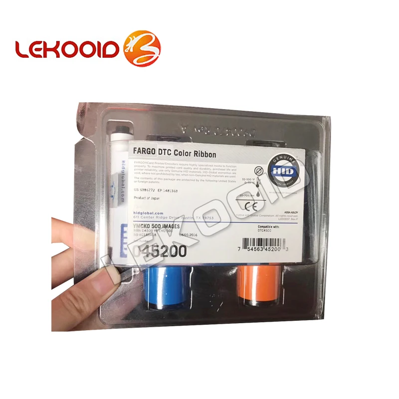 Fargo Original DTC4500 Card Printer YMCKO Ribbons - 45200 Color Ribbon