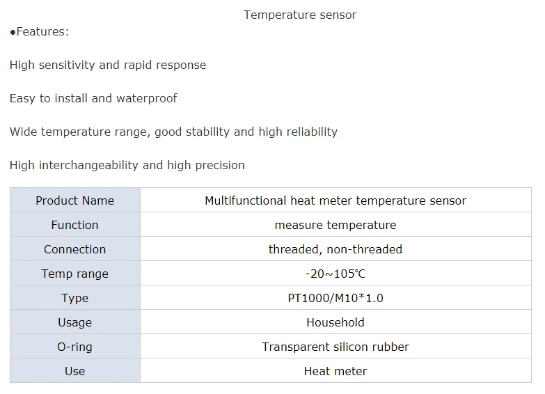 pt1000 ultrasonic sensor with brass body for water meter lora - Famidy.com