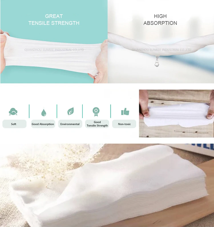 Parallel And Cross Lapping Spunlace Aperture Nonwoven Non Woven Fabric ...