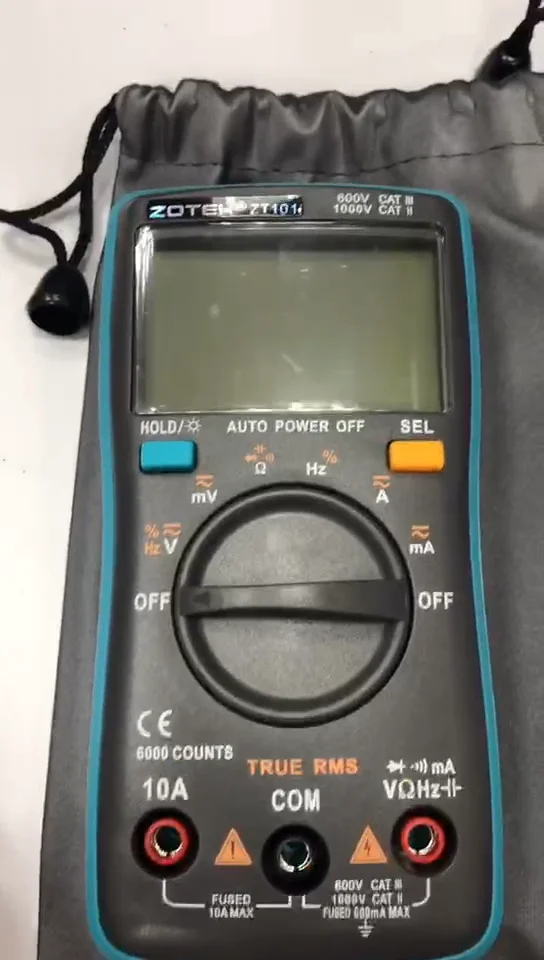 Smart Multimeter Zotek Zt101 Automatic Range Digital Multimeter 6000 ...