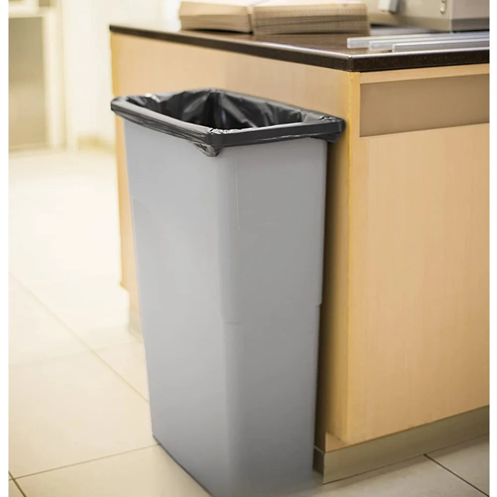 65L/15 Gallon Slim Rectangular Trash Bin for Kitchen Recycling