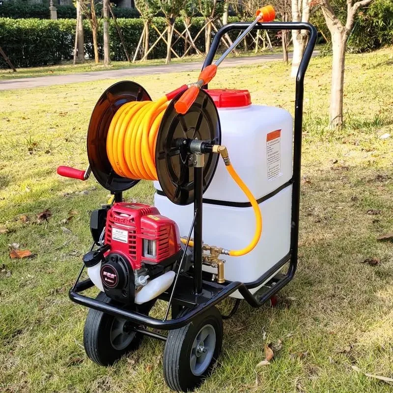60L High-Pressure Agricultural Sprayer Cart 220V Four-Stroke ...